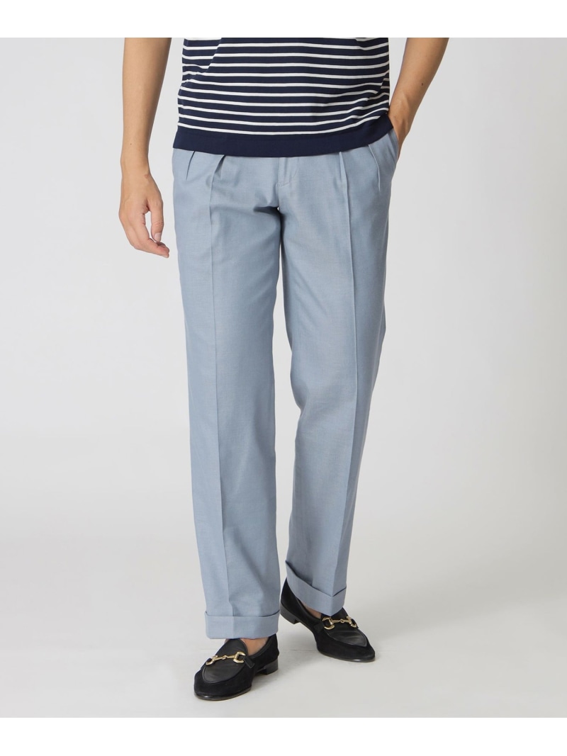 【楽天市場】【SALE／50%OFF】【数量限定】【COLLECTION LINE】リネンコットンミックスレーヨングルカトラウザーズ Paul Stuart ポール・スチュアート パンツ ...