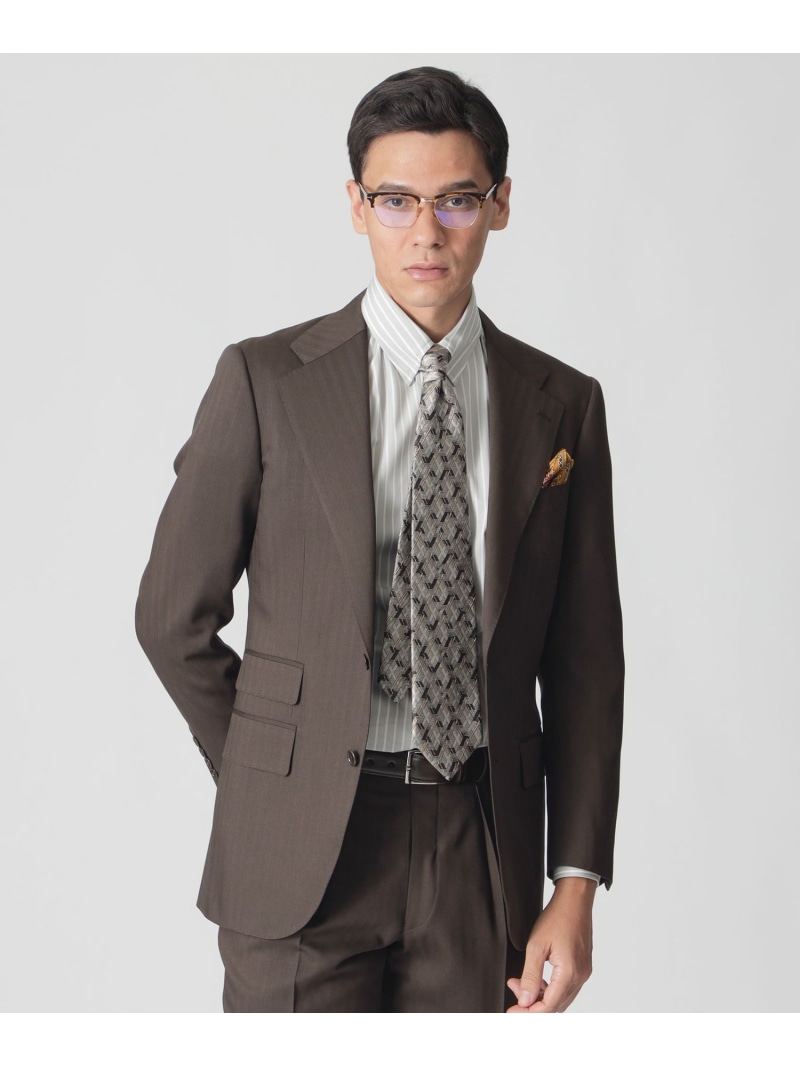 【楽天市場】【数量限定】「COLLECTION LINE」シャドウヘリンボン シングル2ボタンワイドラペルスーツ Paul Stuart ポール・スチュアート スーツ・フォーマル セットアップ ...