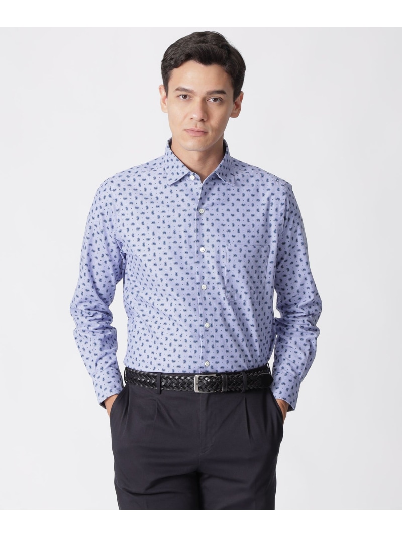 【楽天市場】【SALE／40%OFF】コットンコーデュロイペイズリープリントセミワイドカラーシャツ/カジュアルシャツ Paul Stuart ...