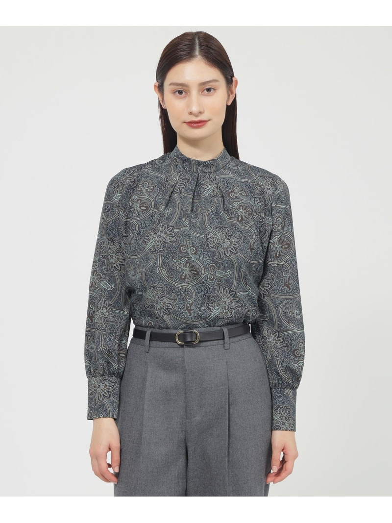 【楽天市場】【SALE／25%OFF】【ウォッシャブル】フラワーペイズリー ブラウス Paul Stuart ポール・スチュアート トップス ...