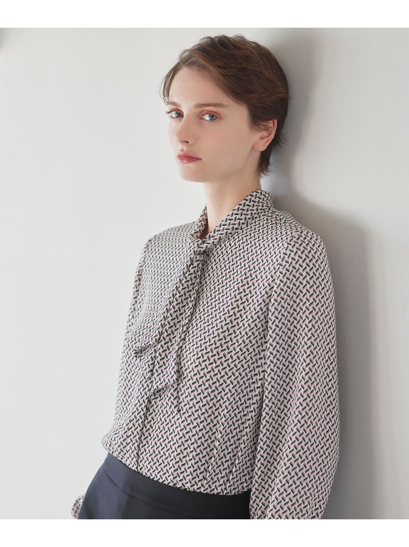 【楽天市場】【SALE／25%OFF】【ウォッシャブル】幾何プリント ブラウス Paul Stuart ポール・スチュアート トップス シャツ ...