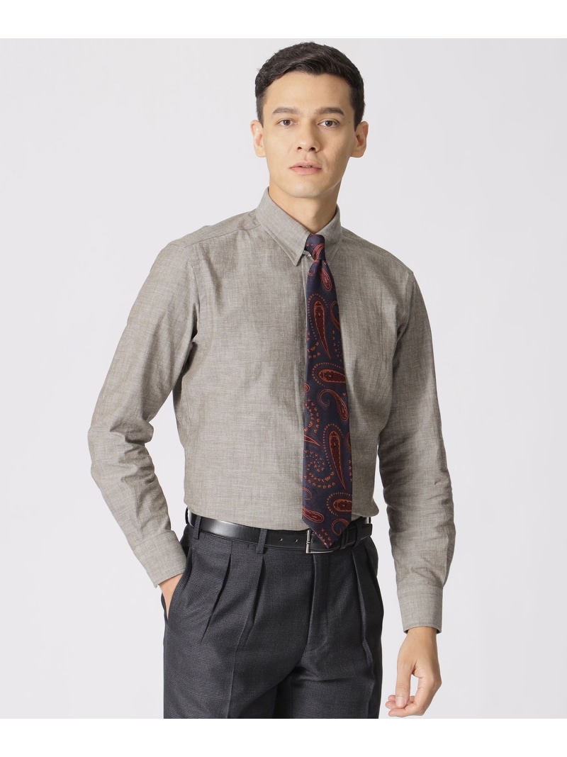 【楽天市場】【Nikkei magazin掲載】【数量限定】「COLLECTION LINE」ダンガリー タブカラーシャツ Paul Stuart ポール・スチュアート トップス シャツ ...