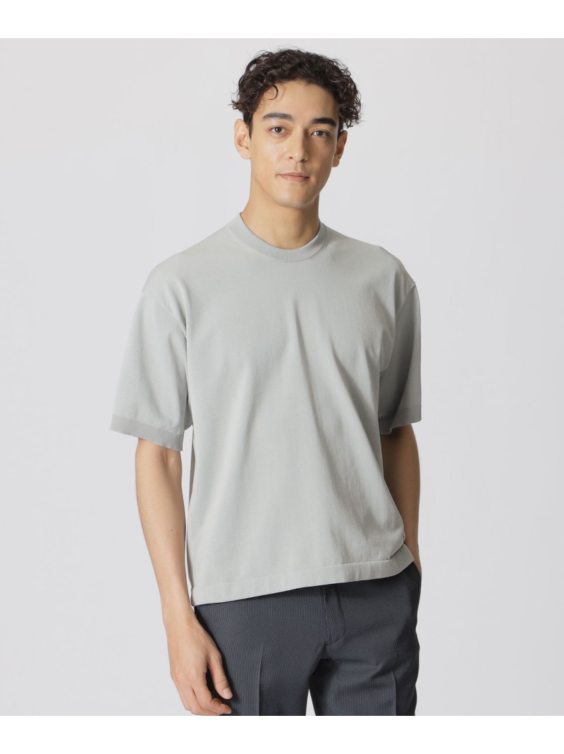 【楽天市場】ドレスニットTシャツ TEXBRID(R)プレーティング Paul Stuart ポール・スチュアート トップス ニット グリーン ...