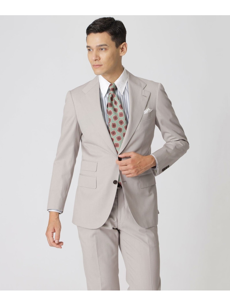 【楽天市場】【SALE／50%OFF】【数量限定】【COLLECTION LINE】グレイッシュウールコットンツイルスーツ/セットアップ Paul Stuart ポール・スチュアート スーツ ...