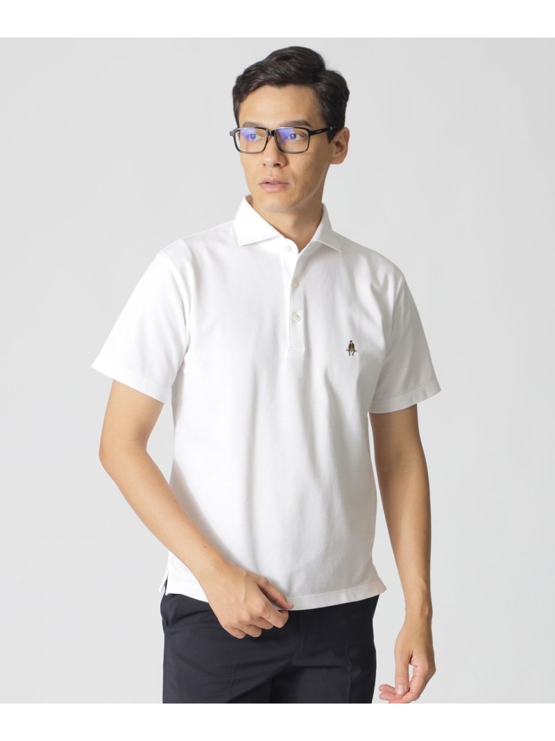 【楽天市場】【SALE／30%OFF】鹿の子カッタウェイポロシャツ Paul Stuart ポール・スチュアート トップス ポロシャツ レッド ネイビー グリーン ブルー イエロー ホワイト ...