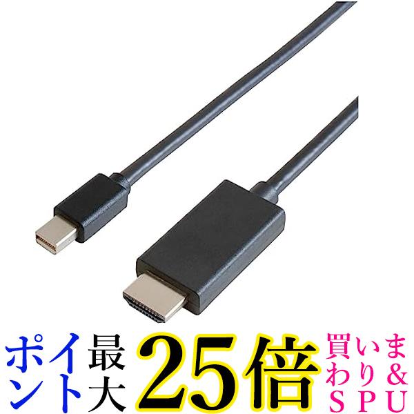 【楽天市場】ゴッパ MiniDisplayPort HDMI変換ケーブル 1m ブラック GP-MDPHD K-10 送料無料 【G】：Pay ...