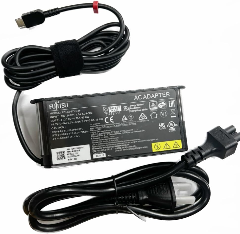 【楽天市場】純正新品 FUJITSU 富士通 LIFEBOOK用 95W USB Type-C接続 FMV-ACC04B CP823921-01 ADLX95YLC3F 20V 4.75A ...