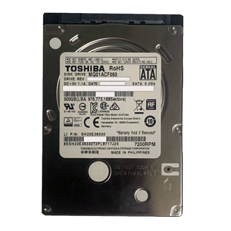 【楽天市場】【動作保証】 中古ハードディスク 中古HDD TOSHIBA MQ01ACF050 500GB 2.5インチ 内蔵用 HDD 7200rpm データ保存 動作確認済み 中古 ノート ...