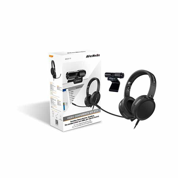 【楽天市場】AVerMedia TECHNOLOGIES Video Conference KIT 317 WEBカメラPW313とヘッドホン ...