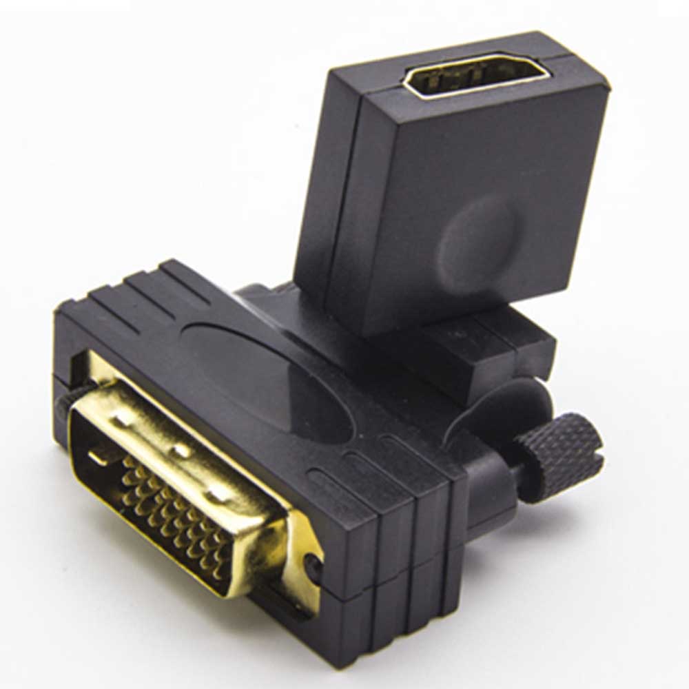 【楽天市場】DVI 24+1 HDMI L字型 変換アダプタ or DVI 24+5 HDMI L字型 標準 HDMI L字型 90°-270°(DVIオス・標準HDMIメス)角度自由調整変換 ...