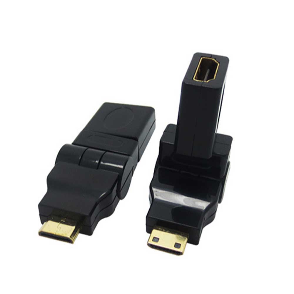 【楽天市場】【送料無料】Mini HDMI L字型 Micro HDMI L字型 標準 HDMI L字型 変換アダプタ 90°-270°(ミニ ...