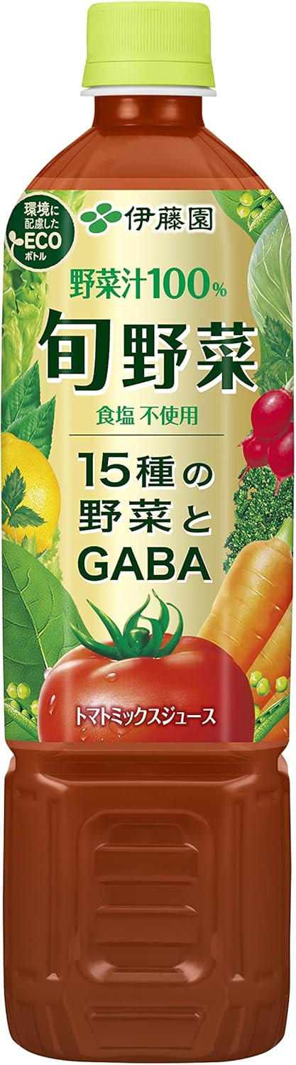【楽天市場】野菜ジュース 伊藤園 ITOEN 旬野菜 PET 730g PET 730g×15本 1ケース 15種の野菜とGABA 野菜汁100％のトマトミックスジュース：PCBOX78楽天市場店