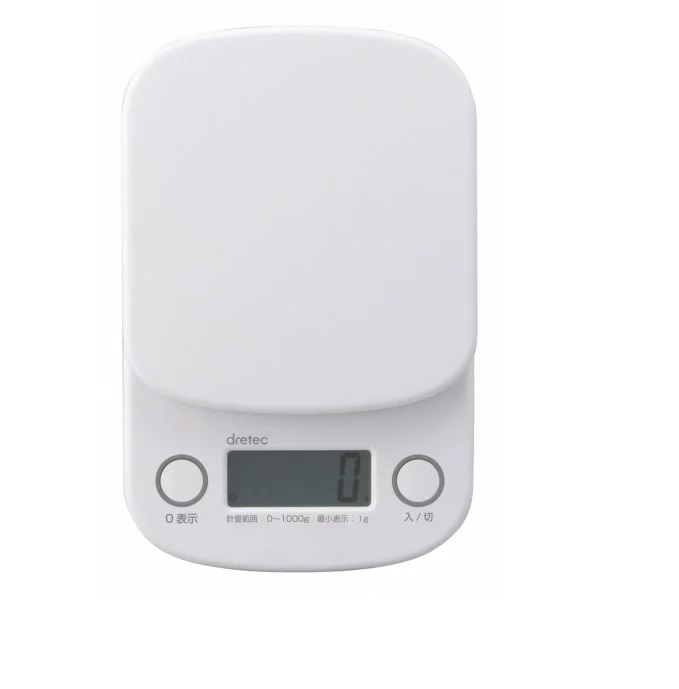 【楽天市場】【アウトレット箱いたみ】dretec ドリテック はかり 1kg クッキングスケール シンプル ks-607wt ホワイト：PCBOX78楽天市場店