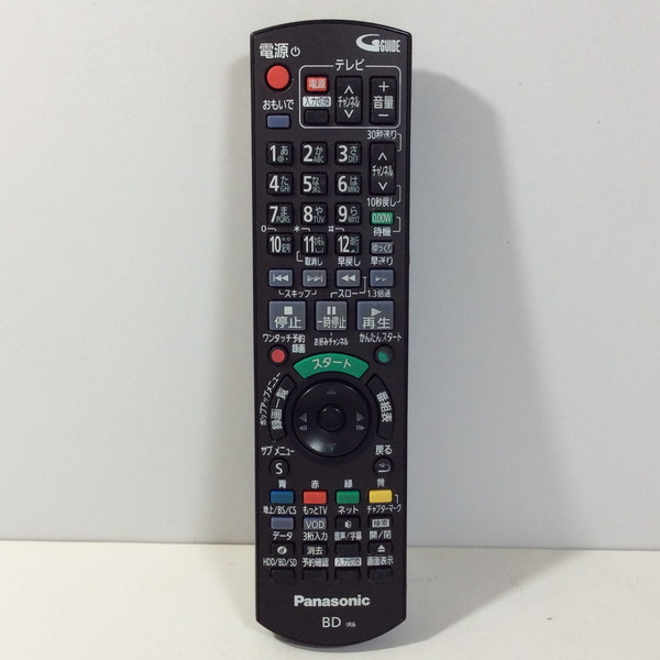 楽天市場】【中古】テレビ ブルーレイレコーダー リモコン Panasonic