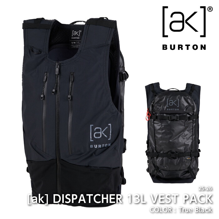 【楽天市場】2025-26 BURTON AK DISPATCHER 13L VEST PACK True Black バートン ...