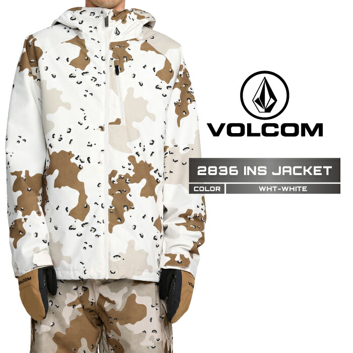 【楽天市場】2025-26 VOLCOM 2836 INS JACKET White ボルコム スノーボード ウェア ジャケット メンズ 25 ...