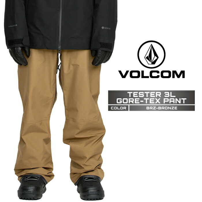 【楽天市場】2025-26 VOLCOM TESTER 3L GORE-TEX PANT Bronze ボルコム スノーボード ウェア パンツ ...