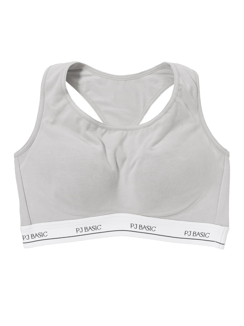 【楽天市場】【PJ BASIC】【ノンワイヤー】コットンミックスロゴノンワイヤーレーサーバック PEACH JOHN ピーチ・ジョン インナー・ルームウェア ブラジャー グレー ピンク ...