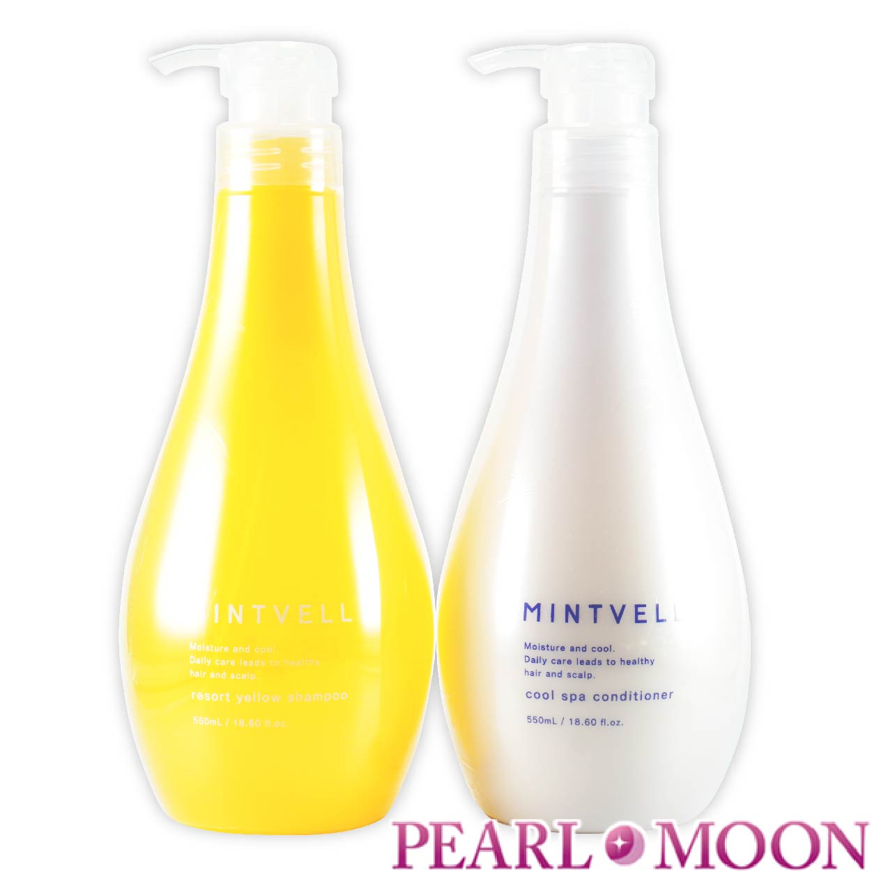【楽天市場】サンコール MINTVELL ミントベル リゾートイエローシャンプー&クールスパコンディショナーセット 550ml：PearlMoon 楽天市場店