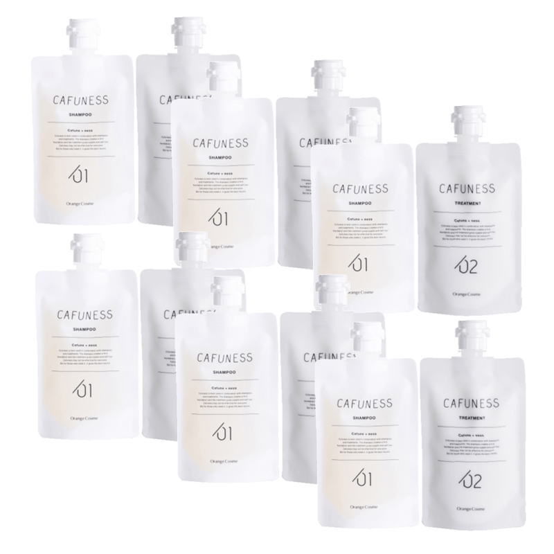【楽天市場】オレンジコスメ カフネス ヘアケア システム（シャンプー150ml＋トリートメント150g）【6個セット】：PECHKA