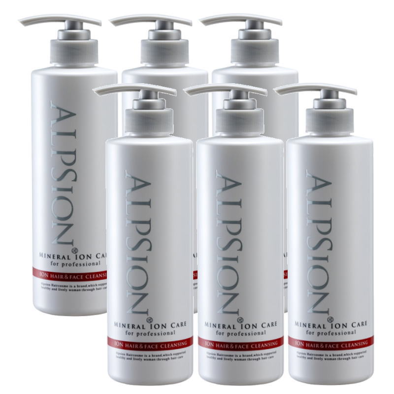【楽天市場】ALPSion(アルピジョン) イオンヘア&フェイスクレンジングAX 490ml(×6点セット)：PECHKA