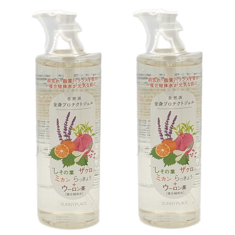 【楽天市場】サニープレイス しその葉＋ミカン 全身プロテクトジェル 500ml【×2点セット】：PECHKA