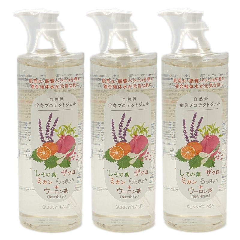 【楽天市場】サニープレイス しその葉＋ミカン 全身プロテクトジェル 500ml【×3点セット】：PECHKA