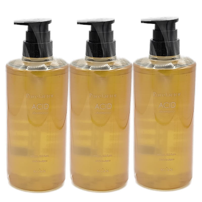 【楽天市場】ミアンビューティー ピュアファクター アシッド ACID シャンプー 600ml×3点セット：PECHKA