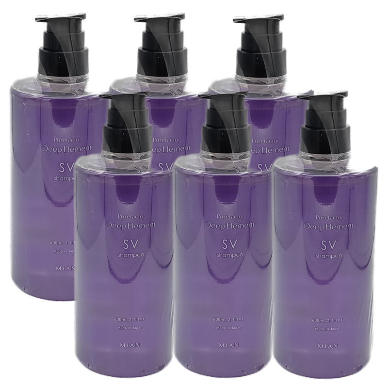 【楽天市場】ミアンビューティー ピュアファクター ディープエレメント SV シャンプー 600ml×6点セット：PECHKA