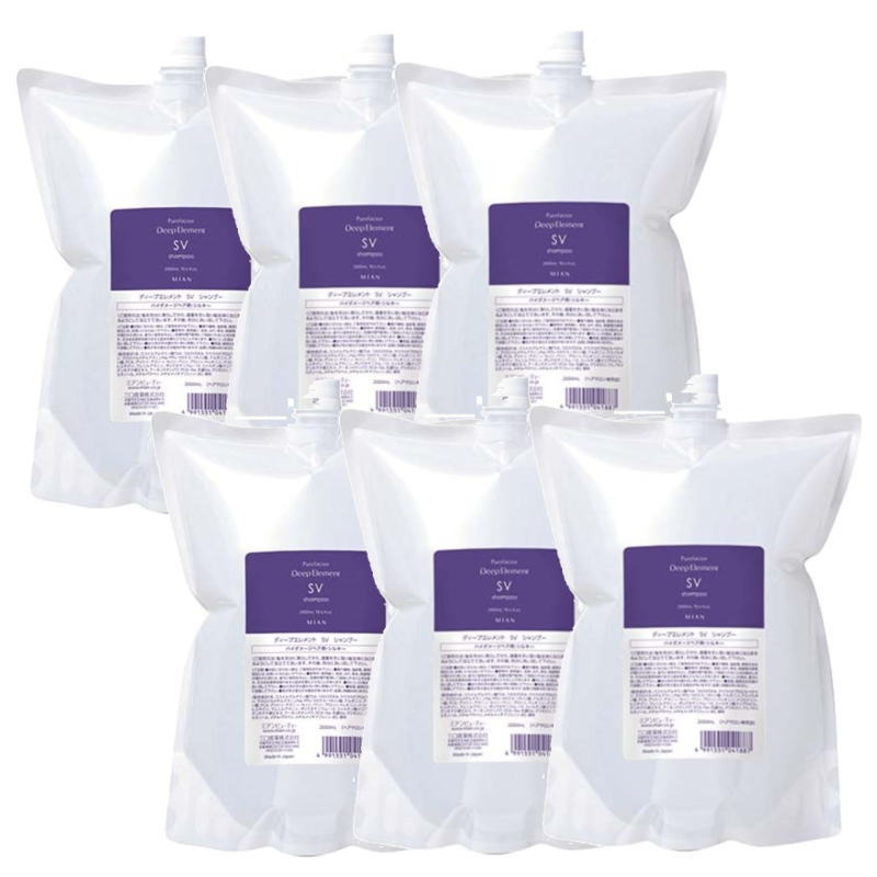 【楽天市場】ミアンビューティー ピュアファクター ディープエレメント SV シャンプー 2000mlリフィル×6点セット：PECHKA