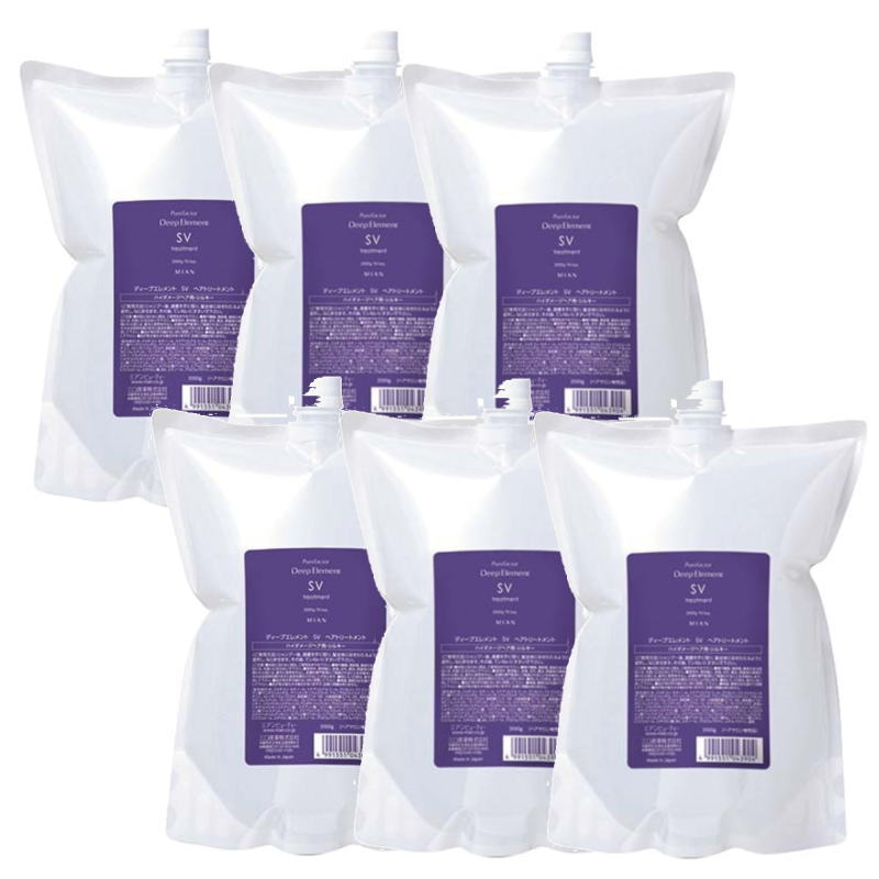 【楽天市場】ミアンビューティー ピュアファクター ディープエレメント SV トリートメント 2000gリフィル×6点セット：PECHKA