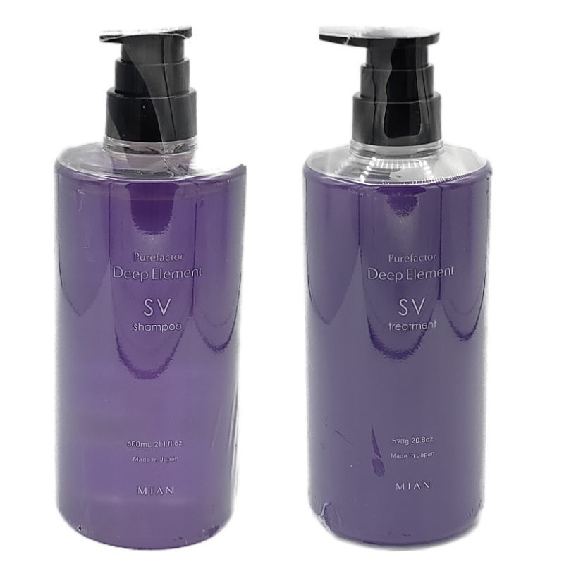 【楽天市場】ミアンビューティー ピュアファクター ディープエレメント SV シャンプー 600ml トリートメント 590gセット：PECHKA