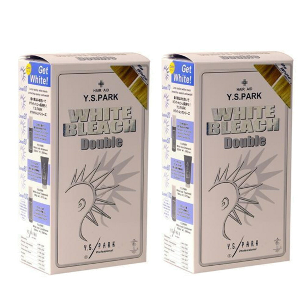 【楽天市場】Y.S.PARK (ワイエスパーク) ホワイトブリーチ ダブル (ブリーチパウダー30g×2/OX6％ 90ml×2) 【2個セット】：PECHKA
