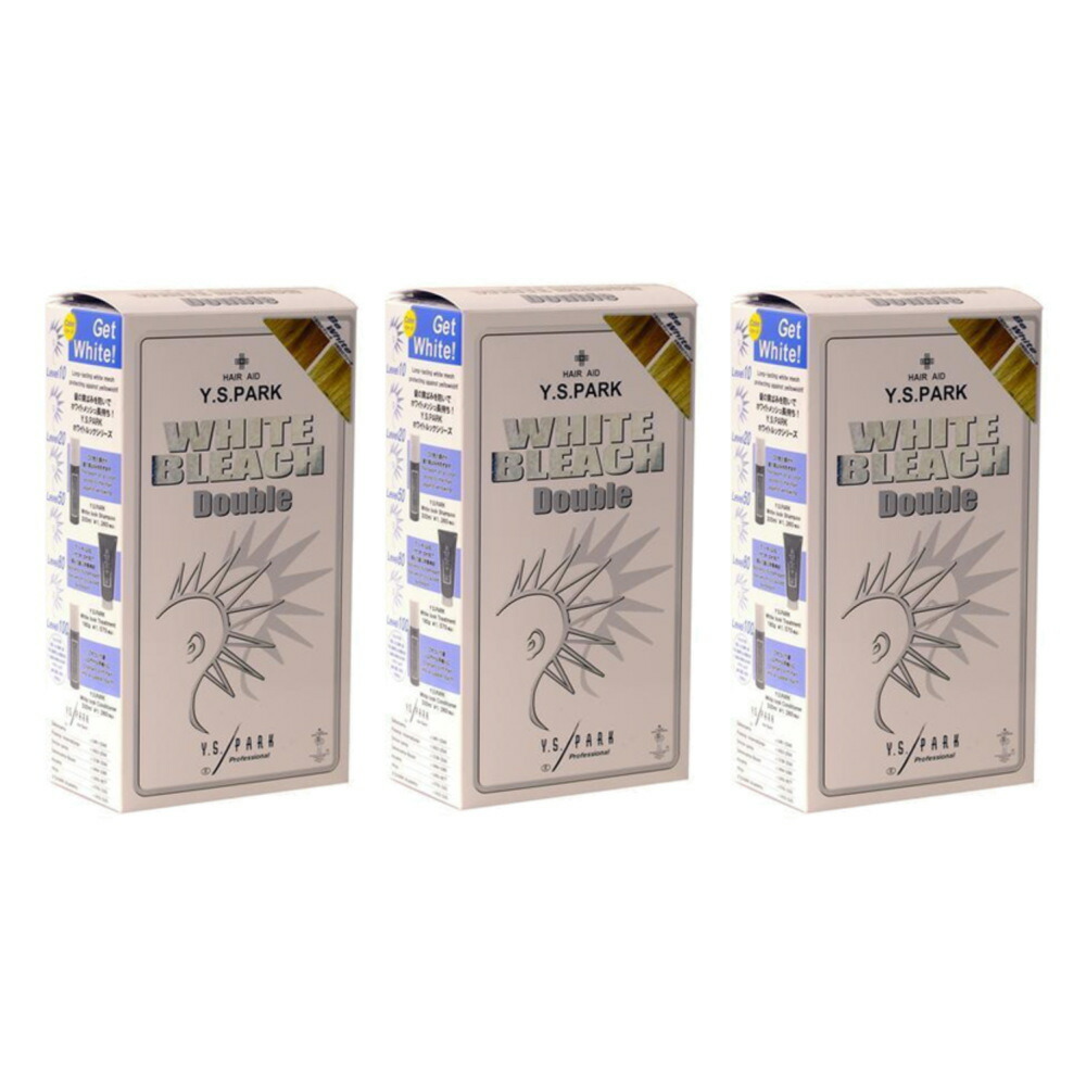 【楽天市場】Y.S.PARK (ワイエスパーク) ホワイトブリーチ ダブル (ブリーチパウダー30g×2/OX6％ 90ml×2) 【3個セット】：PECHKA
