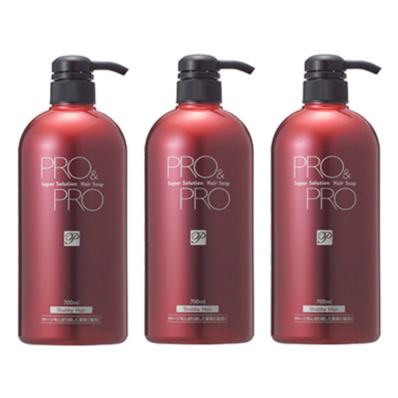 【楽天市場】パシフィックプロダクツ プロ アンド プロ スーパーソリューション ヘアソープ (700ml) ×3点セット：PECHKA