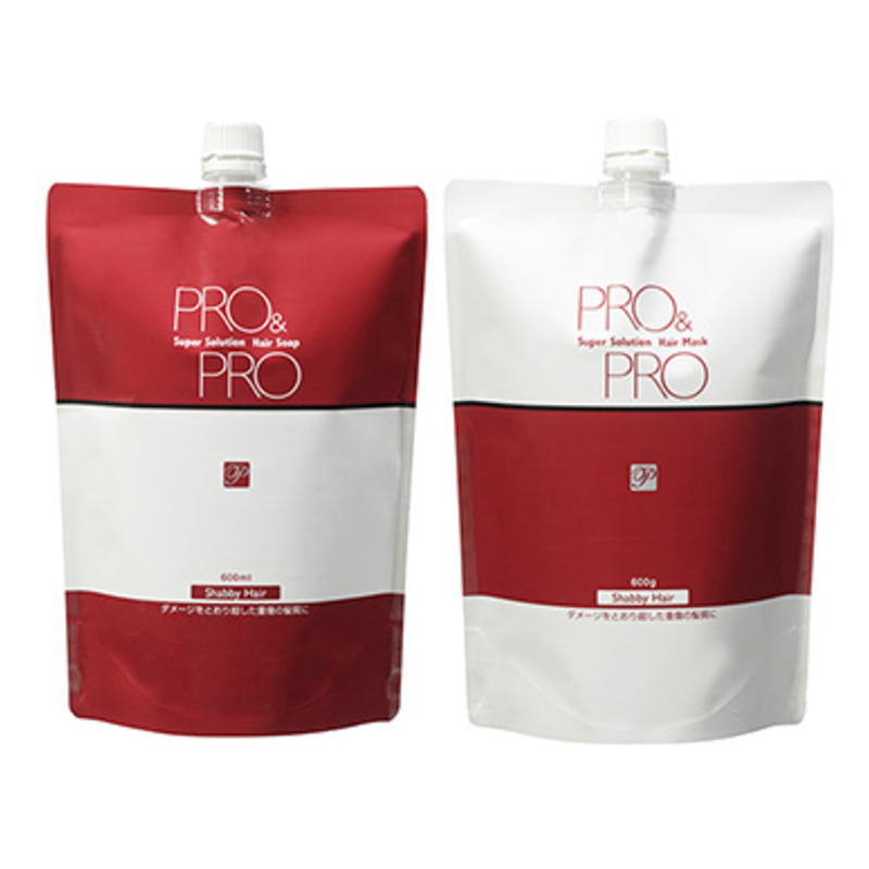 【楽天市場】パシフィックプロダクツ プロ アンド プロ スーパーソリューション ヘアソープ (600ml)ヘアマスク (600g)リフィルセット：PECHKA
