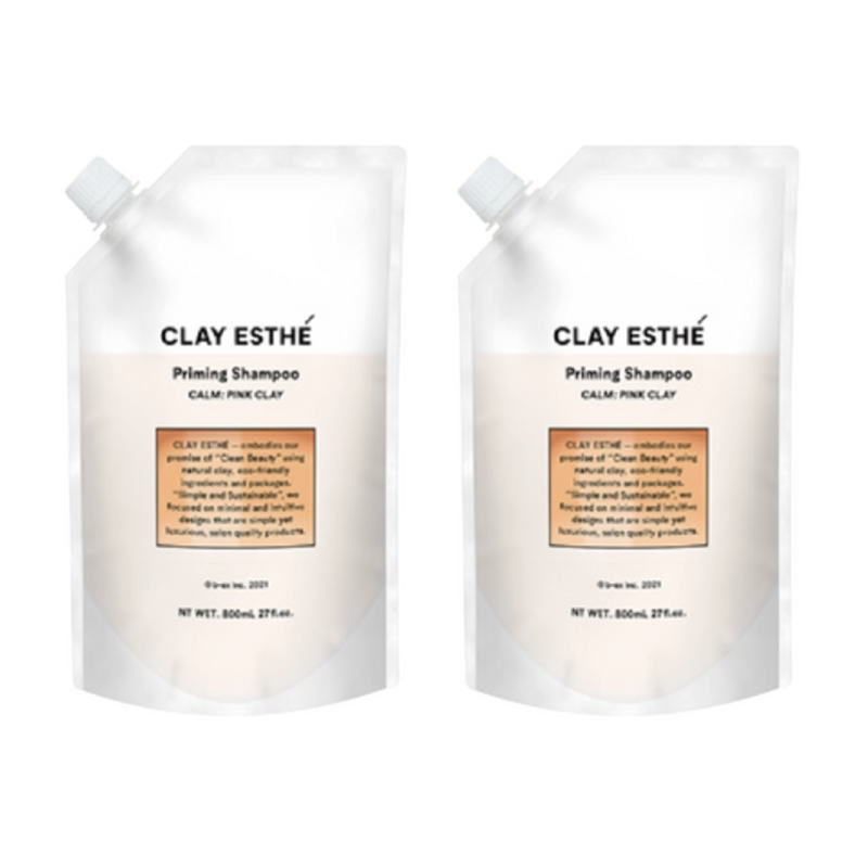 【楽天市場】b-ex クレイエステ プライミングシャンプー ピンククレイ 800mlリフィル ×2点セット：PECHKA