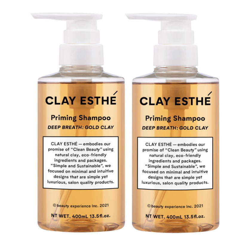 【楽天市場】b-ex クレイエステ プライミングシャンプー ゴールドクレイ 400ml ×2点セット：PECHKA