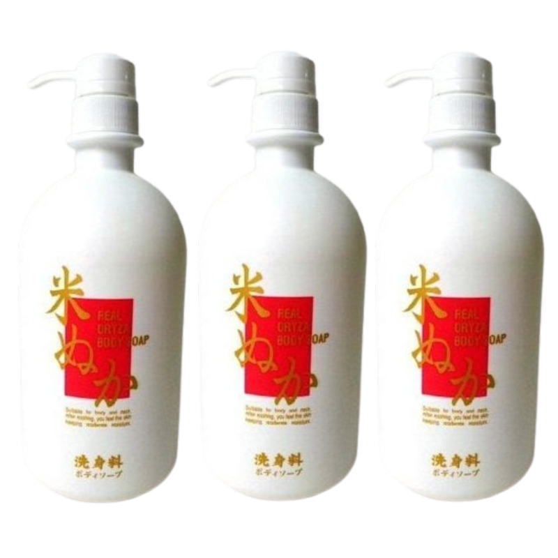 【楽天市場】リアル オリザジュン 米ぬか洗身料 ボディソープ 1000ml×3点セット：PECHKA