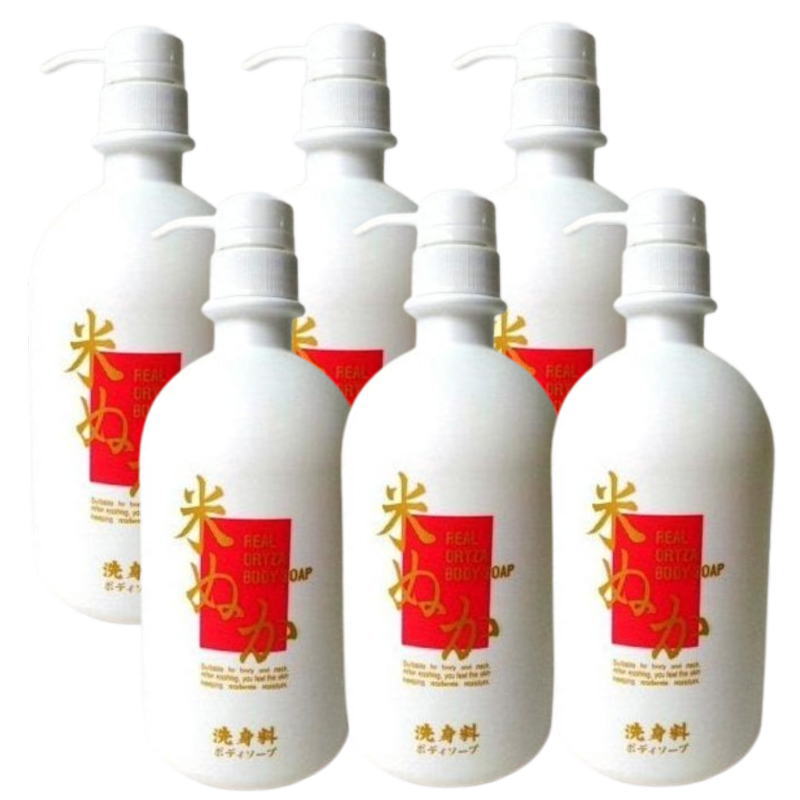 【楽天市場】リアル オリザジュン 米ぬか洗身料 ボディソープ 1000ml×6点セット：PECHKA