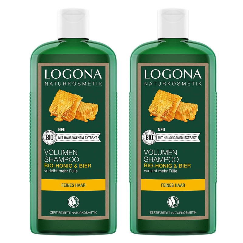 【楽天市場】LOGONA ロゴナ ボリューム シャンプー(ビール＆はちみつ) 500ml×2点セット：PECHKA