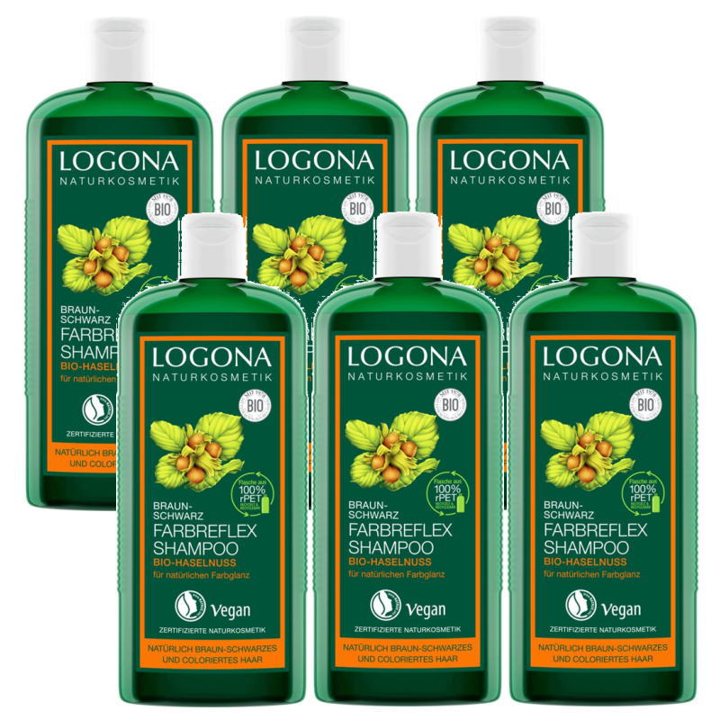 【楽天市場】LOGONA ロゴナ カラーケア シャンプー(ヘーゼルナッツ) 250ml×6点セット：PECHKA