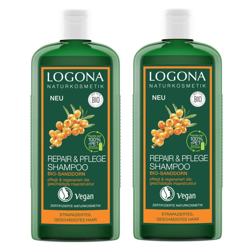 【楽天市場】LOGONA ロゴナ リペア シャンプー(ヒッポファン) 250ml×2点セット：PECHKA