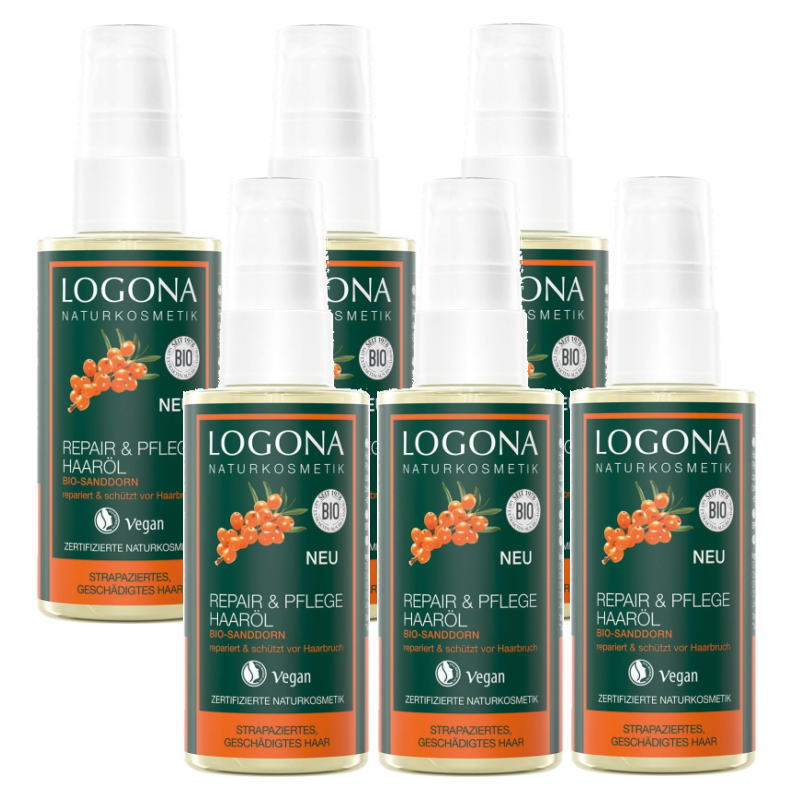 【楽天市場】LOGONA ロゴナ リペア ヘアオイル(ヒッポファン)75ml×6点セット：PECHKA