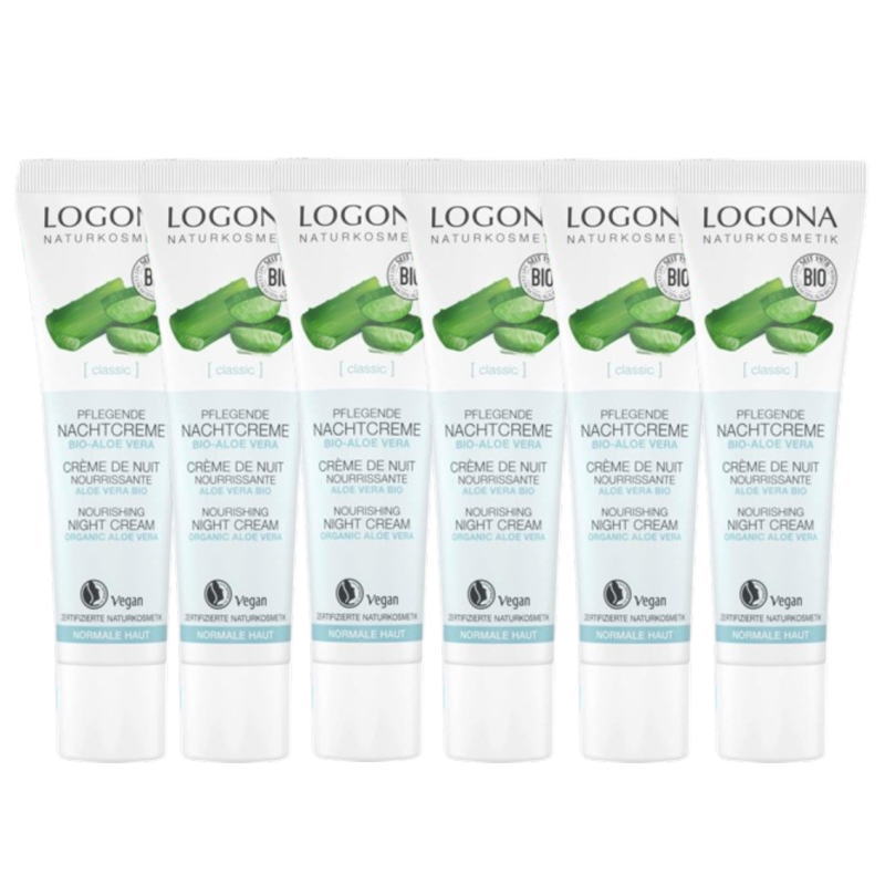 【楽天市場】LOGONA ロゴナ モイスチャー ナイトクリーム(アロエヴェラ)(30ml)×6点セット：PECHKA