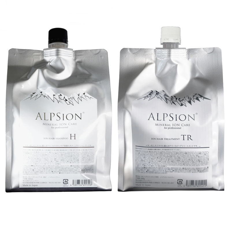 【楽天市場】ALPSion(アルピジョン) イオンヘア シャンプーH NEO(1000ml)/トリートメントH NEO(1000g)リフィルセット：PECHKA