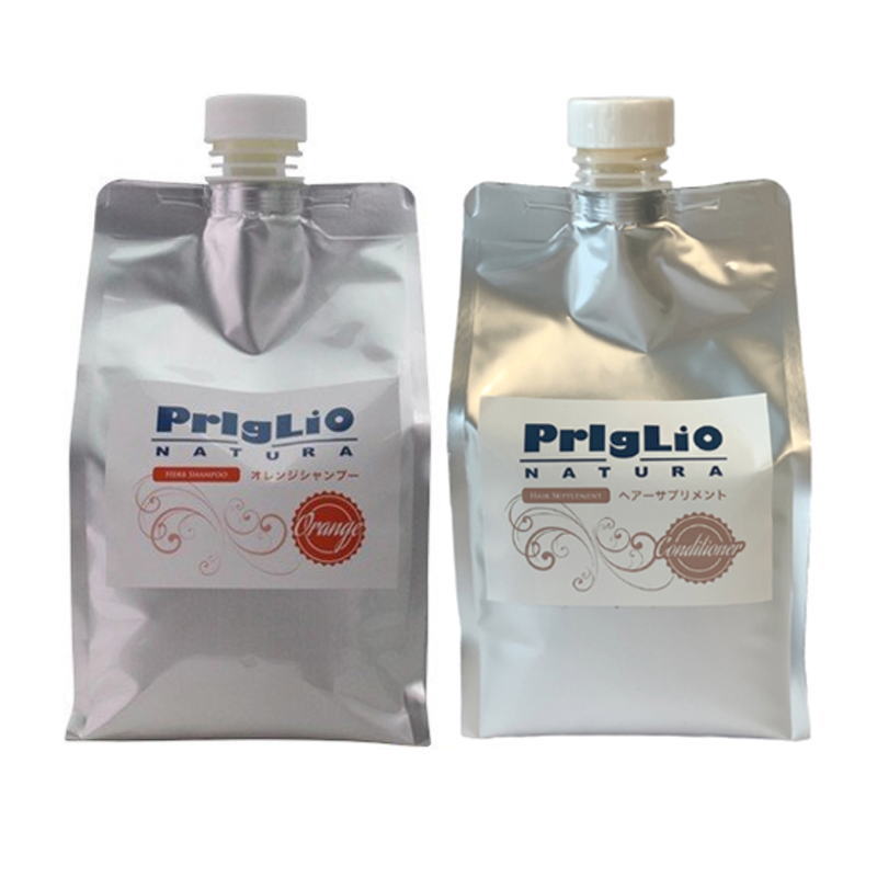 【楽天市場】プリグリオD オレンジシャンプー (900ml) D ヘアサプリメント (900ml)リフィルセット：PECHKA