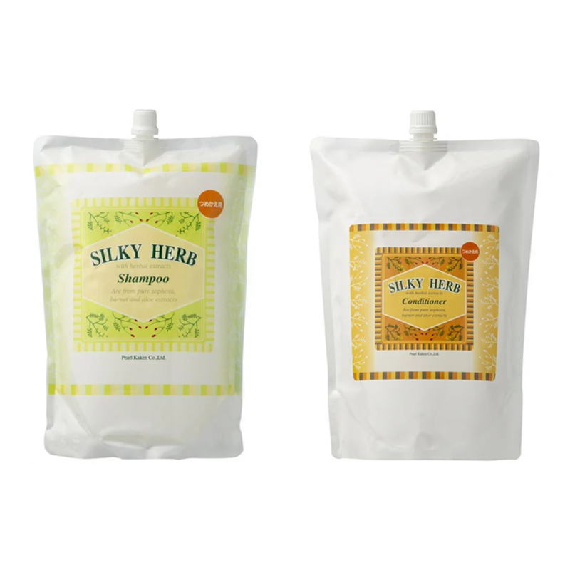 【楽天市場】パール化研 シルキーハーブ シャンプー (2000ml)コンディショナー (2000ml)リフィルセット：PECHKA