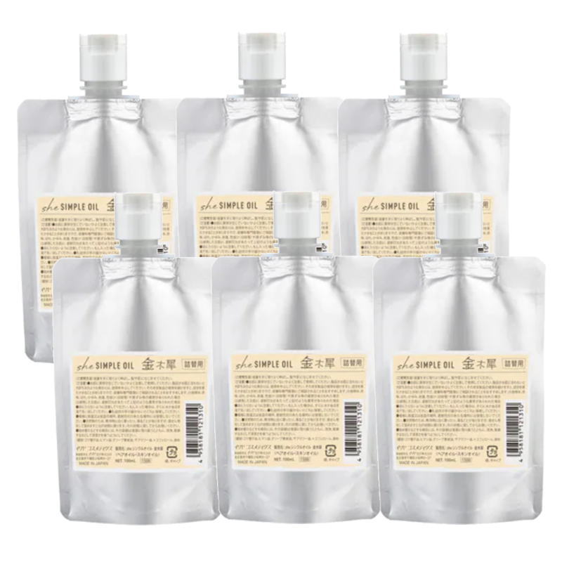 【楽天市場】イリヤ she シンプルオイル 金木犀 100ml リフィル×6点セット：PECHKA