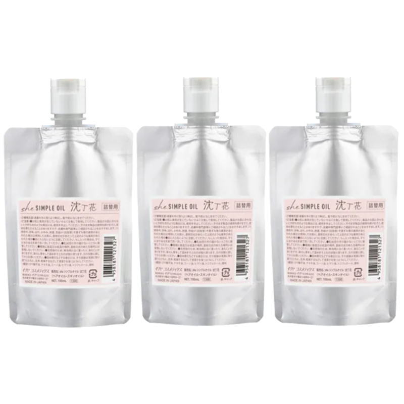 【楽天市場】イリヤ she シンプルオイル 沈丁花 100ml リフィル×3点セット：PECHKA